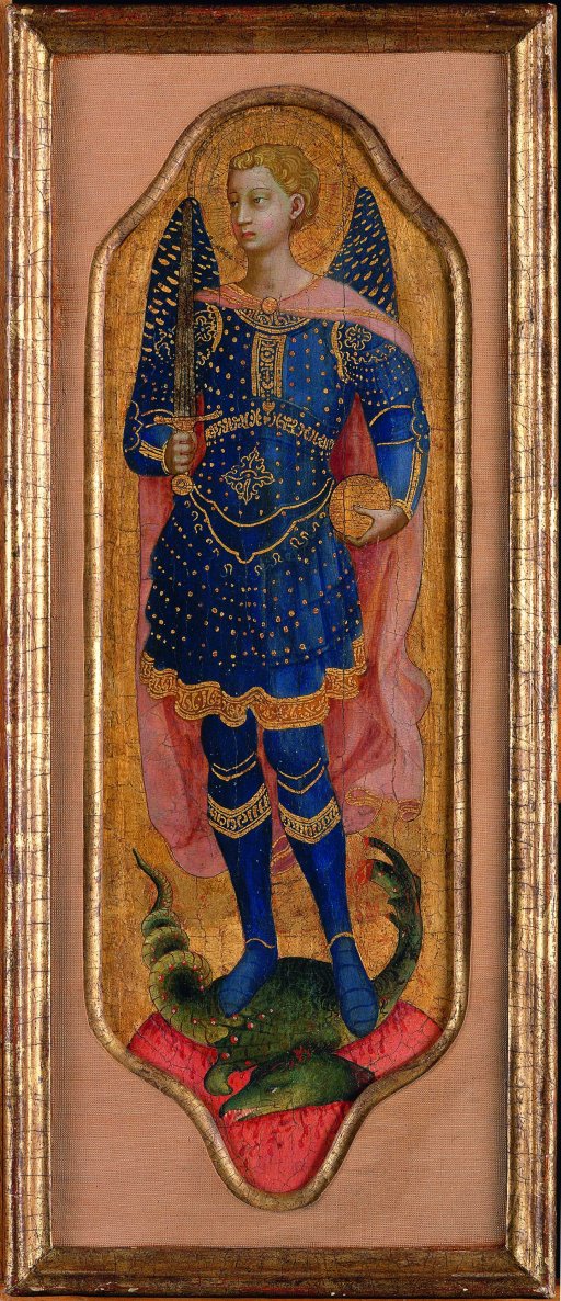 Fra Angelico - Heiliger Nikolaus von Bari und Erzengel Michael / Arp ...
